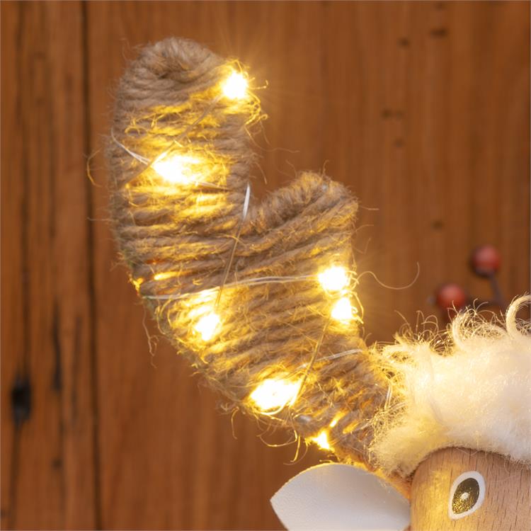 Renna Natalizia Luminosa "Pecorenna" - h31 cm - Dual Color - Kreo