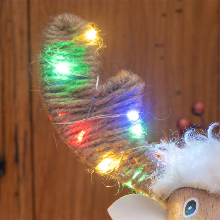 Renna Natalizia Luminosa "Pecorenna" - h31 cm - Dual Color - Kreo